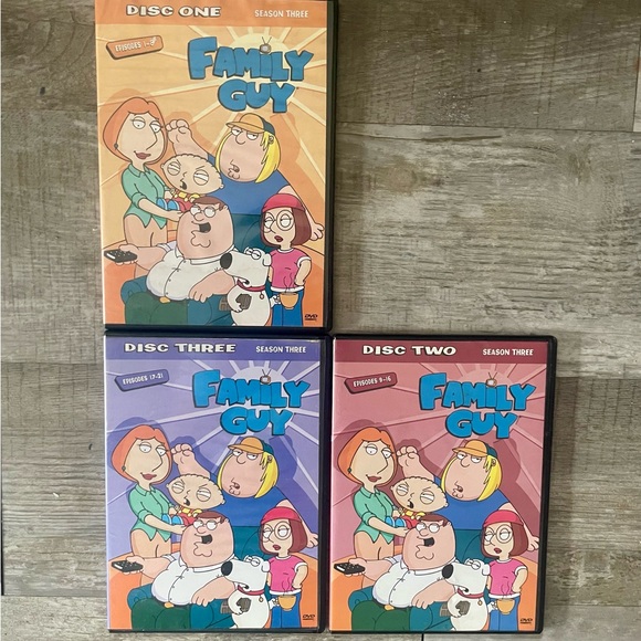 Fox | Media | Family Guy Season Three Dvd Set | Poshmark